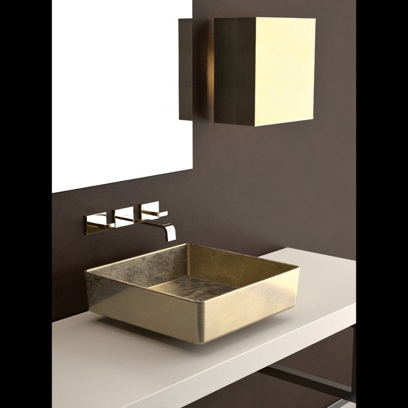 MaestroBath Handmade Square Vessel Bathroom Sink | Perigold
