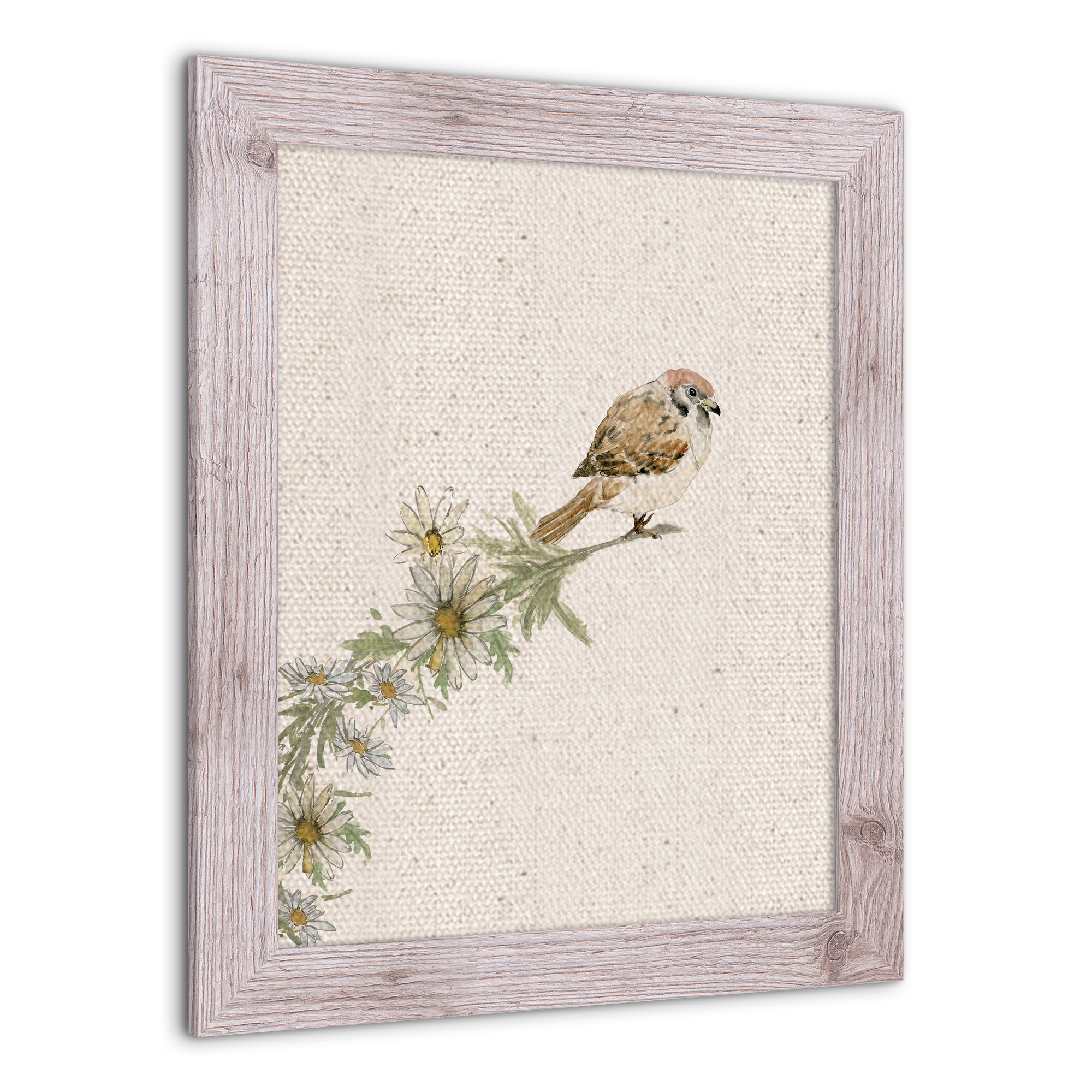 Red Barrel Studio® Perched Bird - Picture Frame Print on MDF | Wayfair
