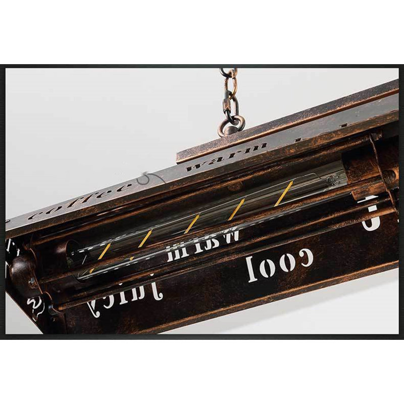 Williston Forge Rustic Metal Rectangle Pendant Light(2 Heads) | Wayfair