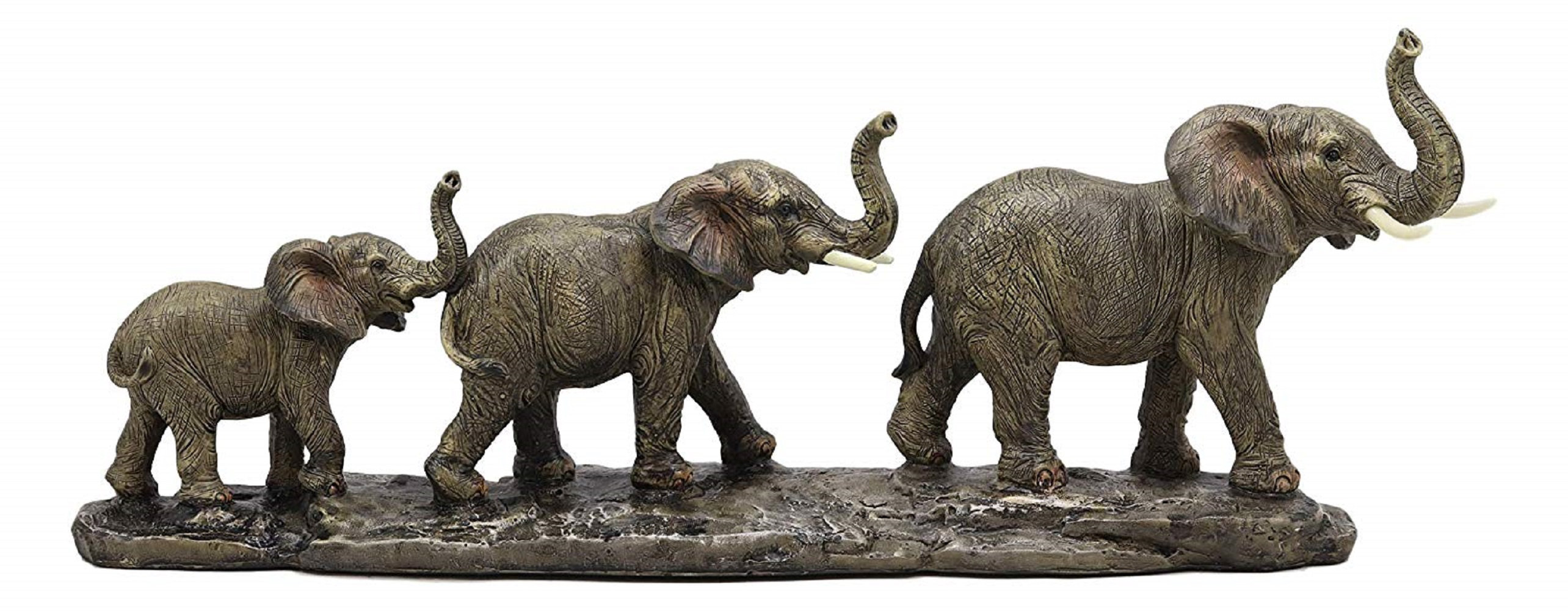 World Menagerie Lykes Safari Savanna Trio Marching Elephants | Wayfair
