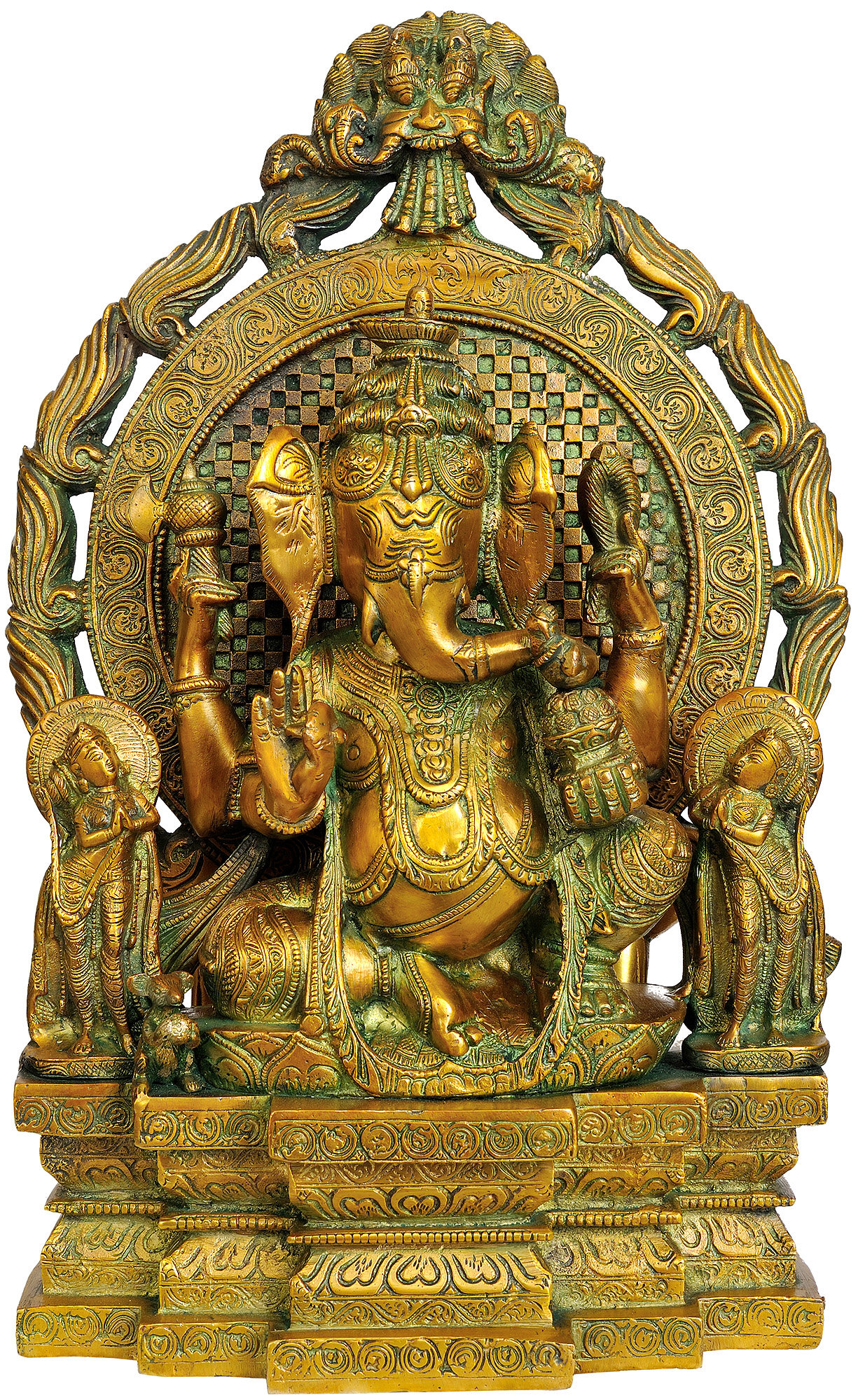 Exotic India Ganesha Seated In Maharaja Lila Asana | Wayfair