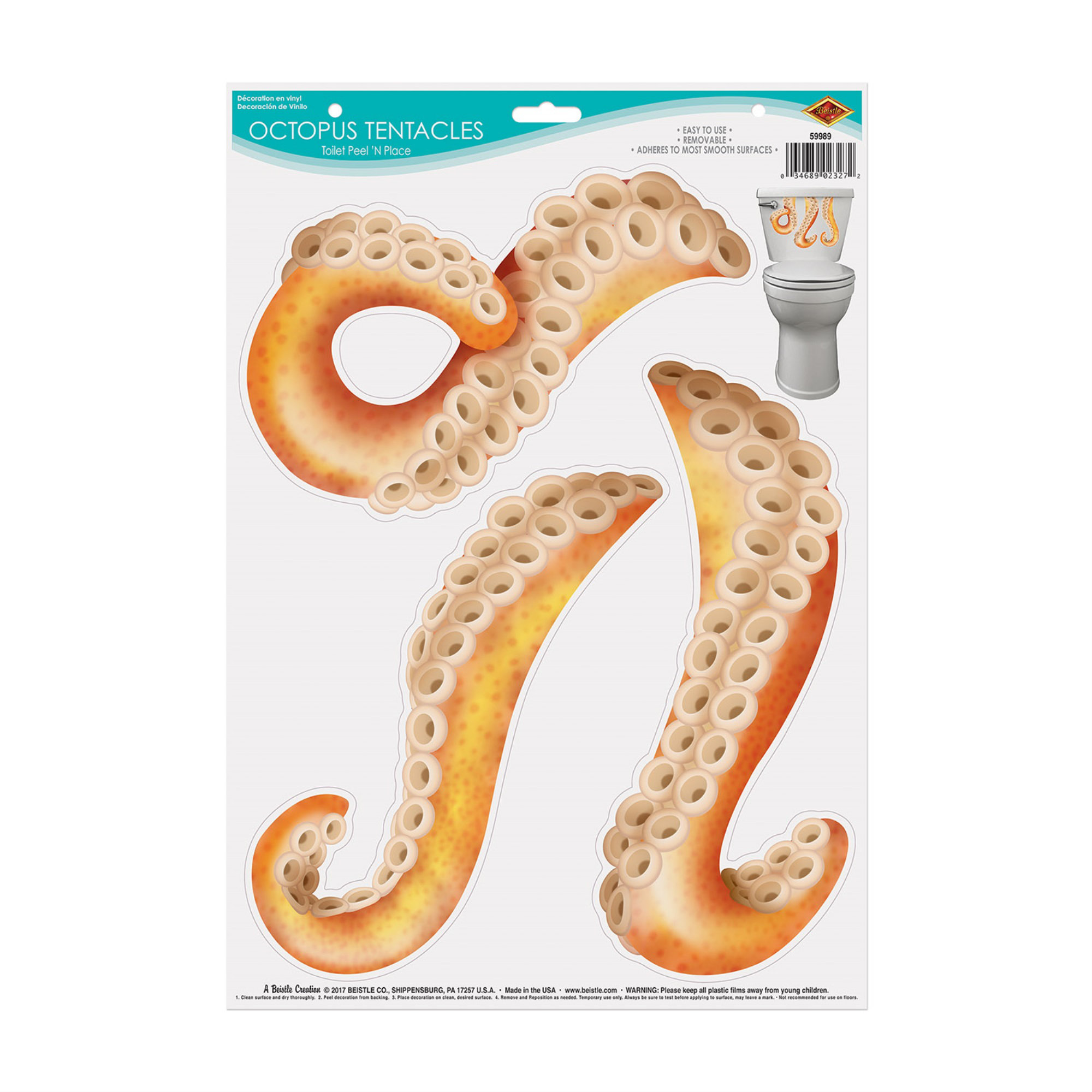 The Beistle Company Octopus Tentacles Toilet Tank PNP | Wayfair