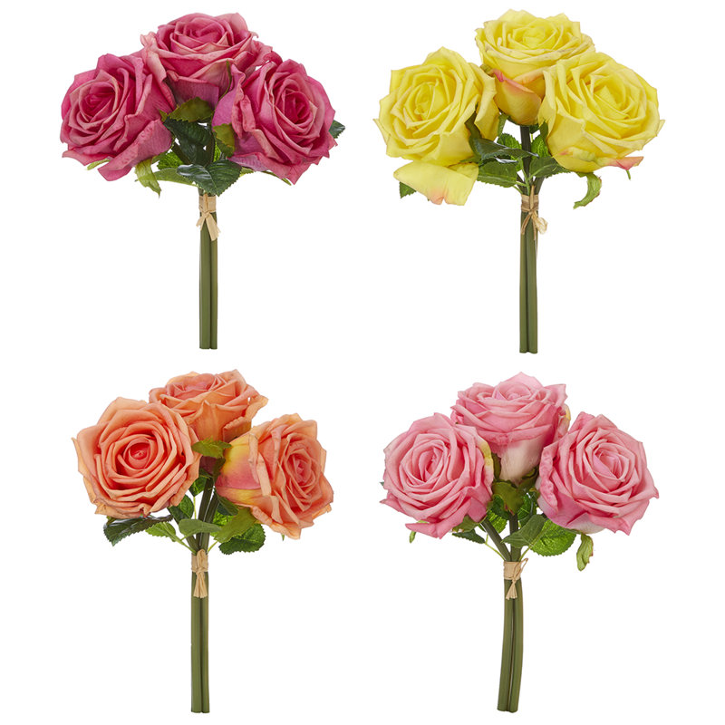 August Grove® Real Touch Bundle Roses Stem | Wayfair