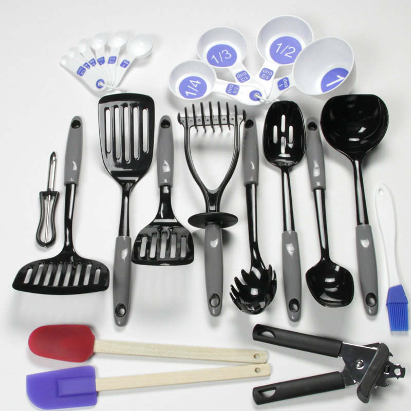 Chef Craft 23-Piece Nylon Select Kitchen Tool and Gadget Utensil Set ...