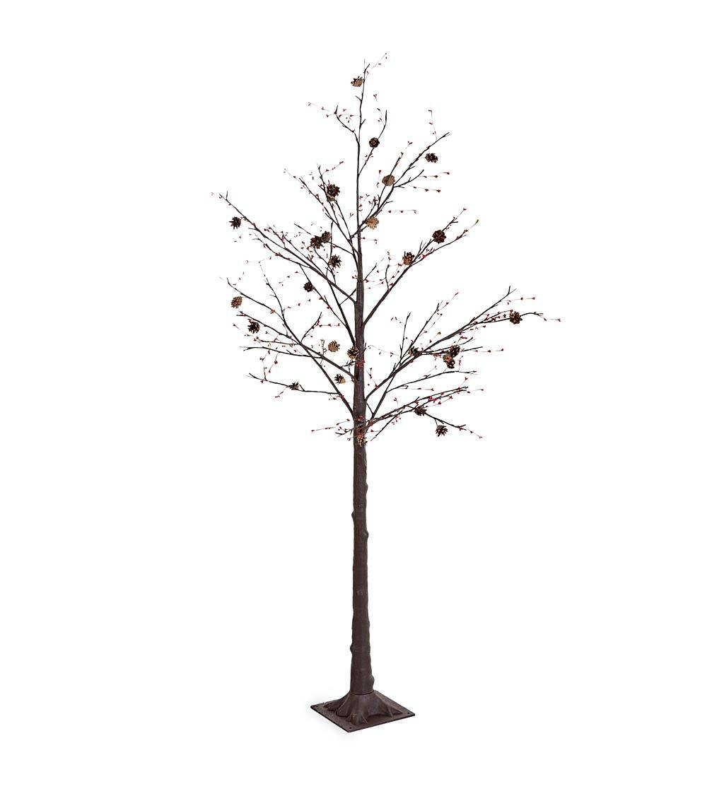 Plow & Hearth Faux Pine Tree in Metal Free Standing | Wayfair