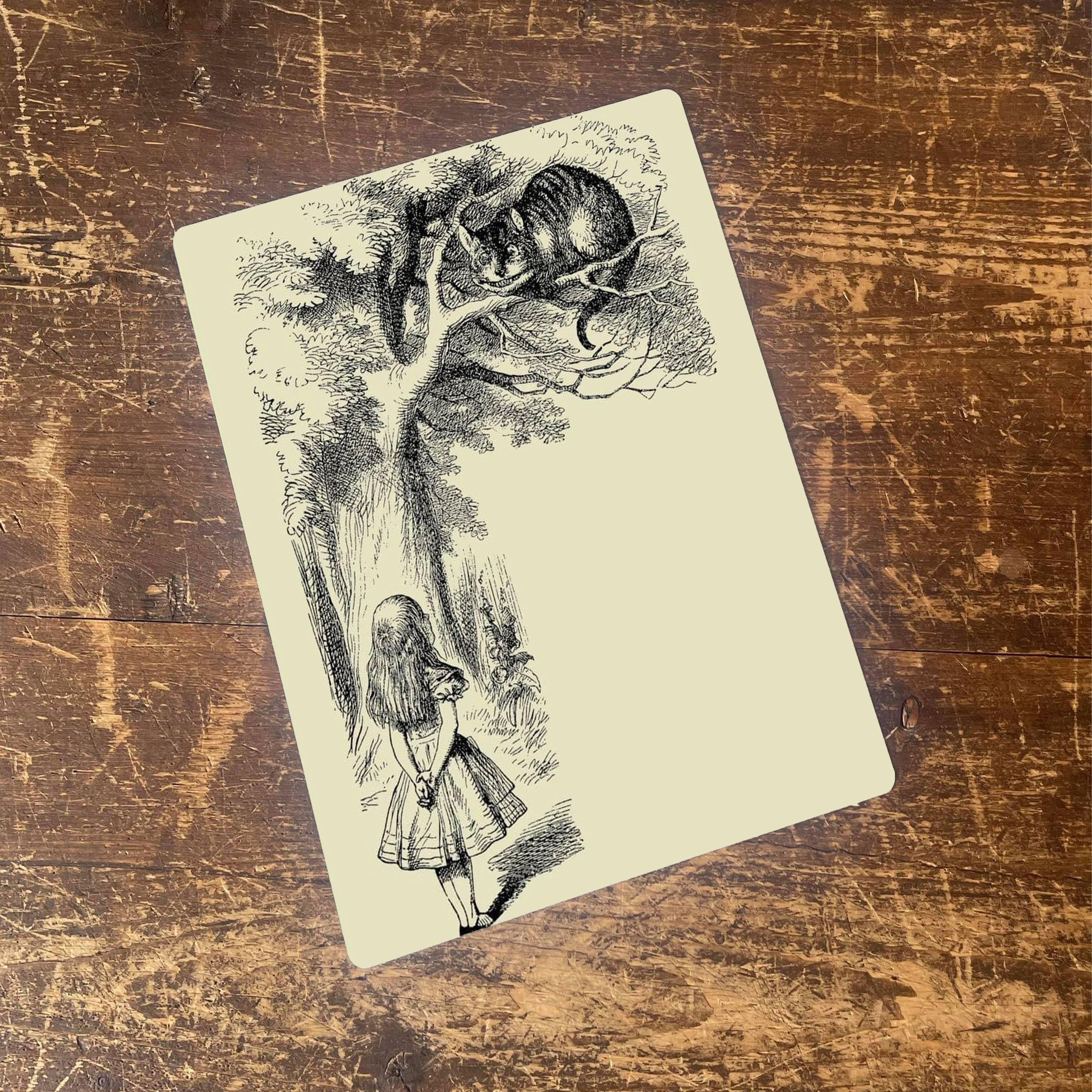 British Metal Sign Conpany Alice In Wonderland Cheshire Cat Tree Metal ...