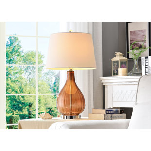 Amber Glass Lamp | Wayfair