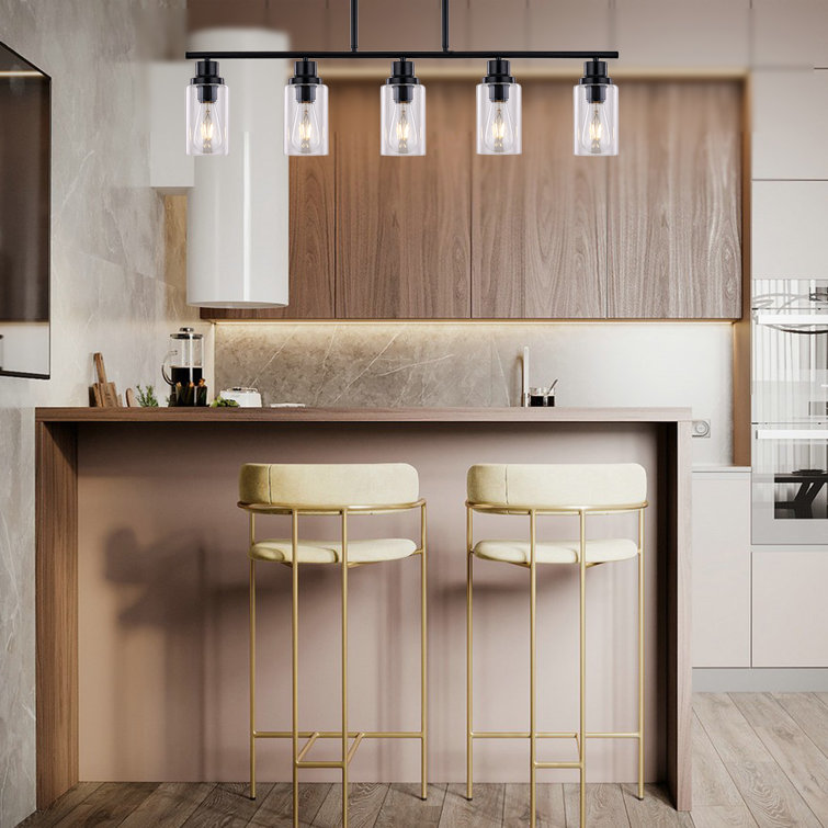 17 Stories 5 Light Kitchen Island Linear Pendant & Reviews | Wayfair