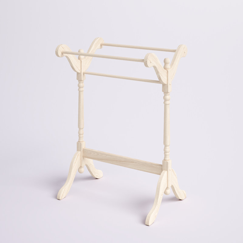 Mistana™ Lynn 39.5'' Tall Wooden Blanket/Quilt Rack & Reviews | Wayfair