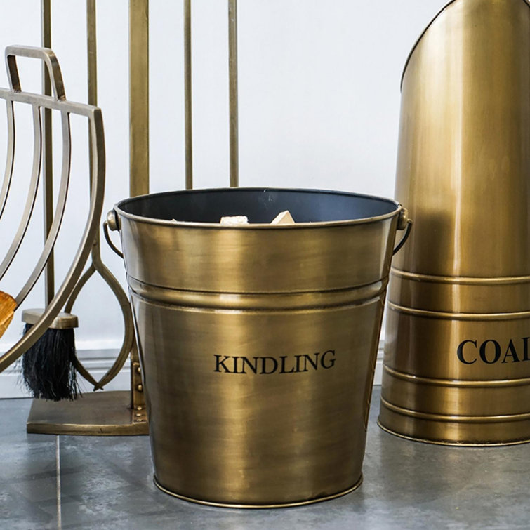 Rosdorf Park Bridgegate Kindling Bucket Iron Fireplace Tool | Wayfair.co.uk