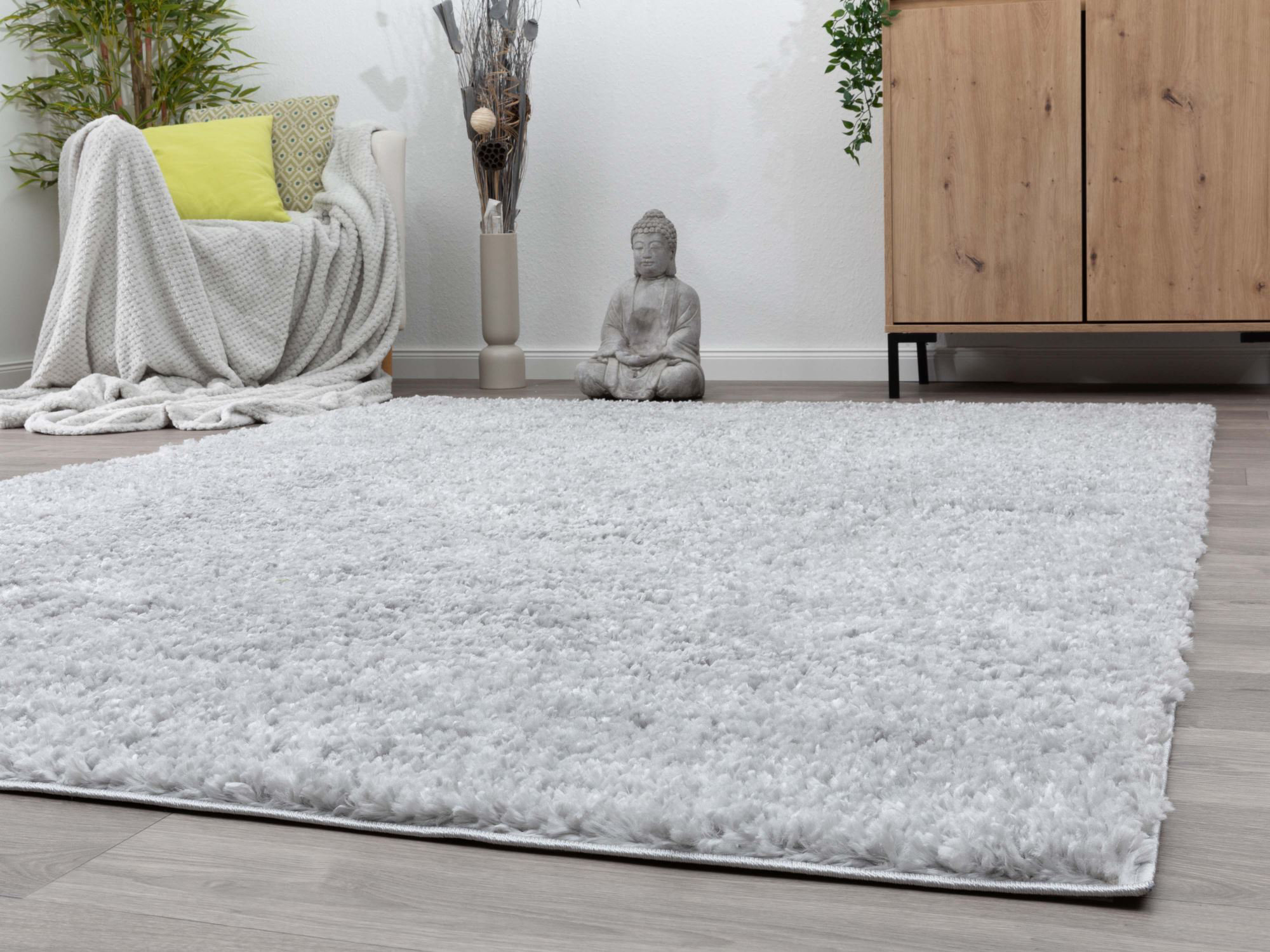 Ebern Designs Jaemi Shaggy Grey Rug | Wayfair.co.uk