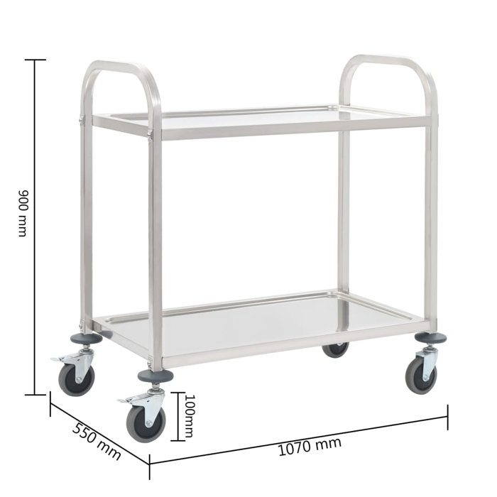 Belfry Kitchen Dolly 2-Tier Kitchen Trolley | Wayfair.co.uk