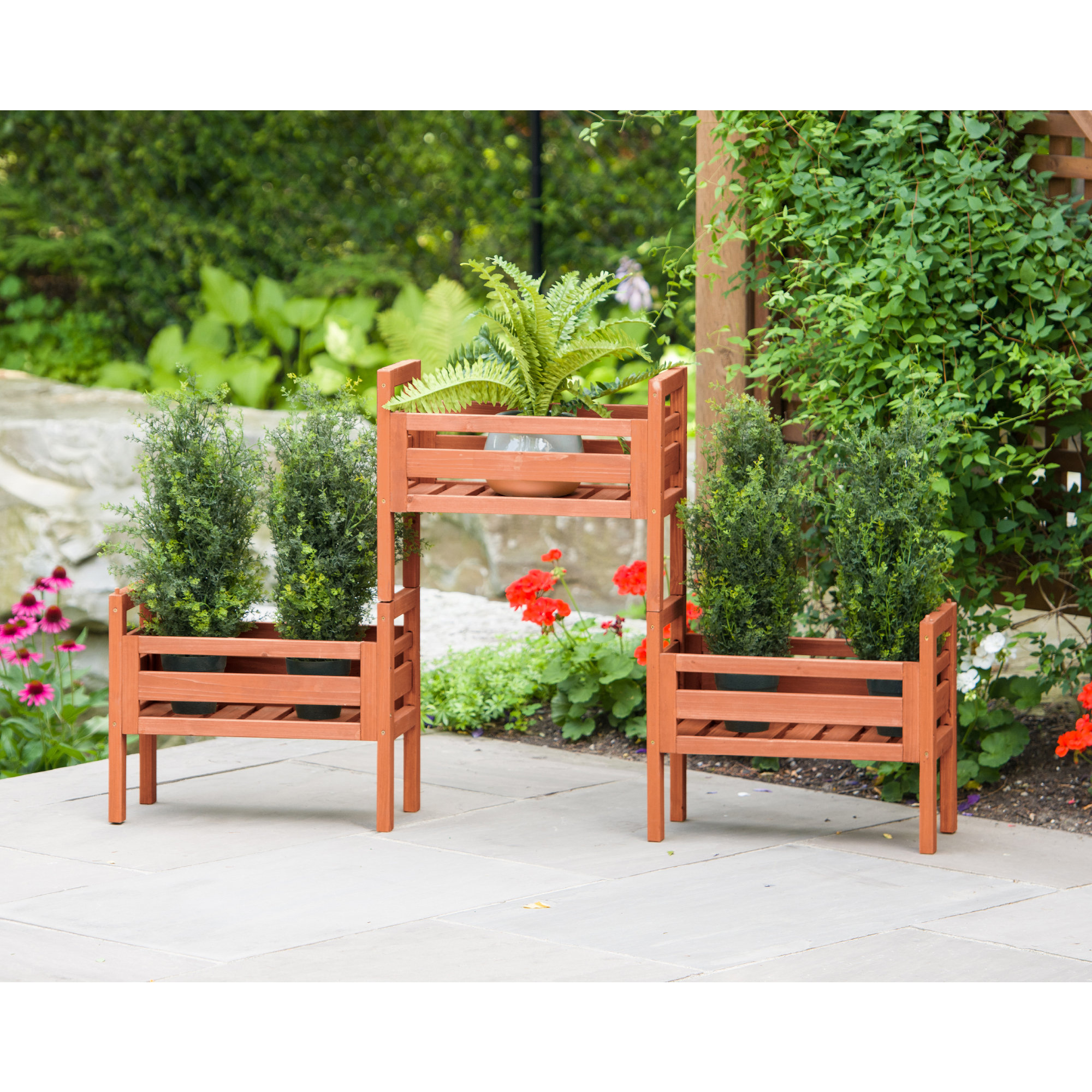Leisure Season Rectangular Plant Stand | Wayfair