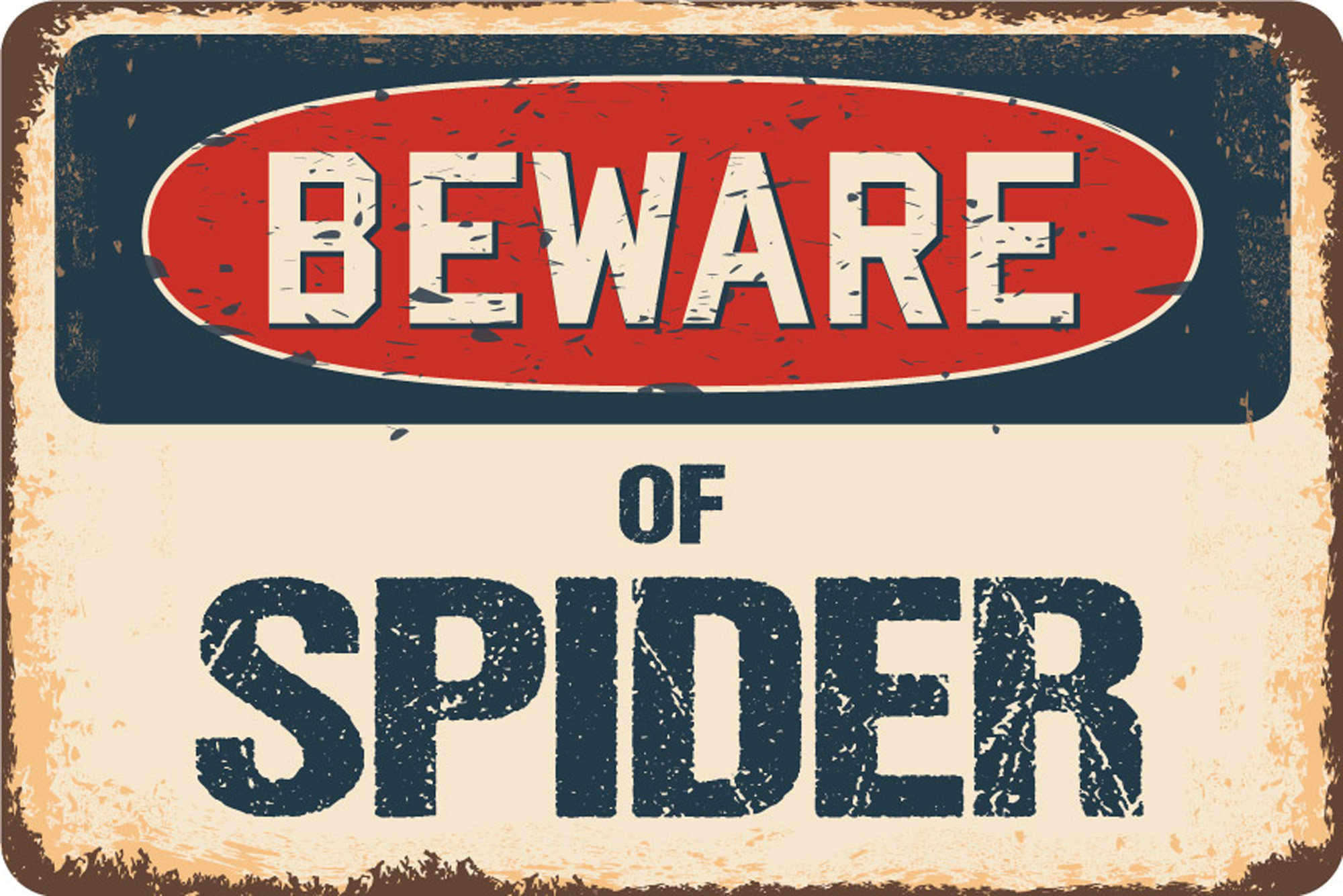 SignMission Beware of Spider Sign | Wayfair