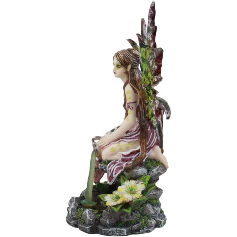 Trinx Caitland Mythical Goddess Moss Fairy Figurine | Wayfair