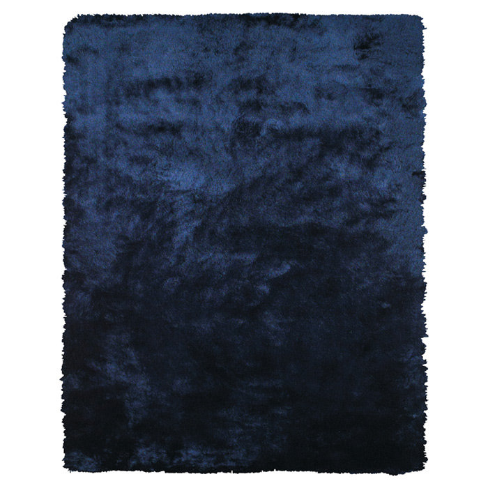 The Conestoga Trading Co. Handmade Tufted Dark Blue Area Rug & Reviews ...