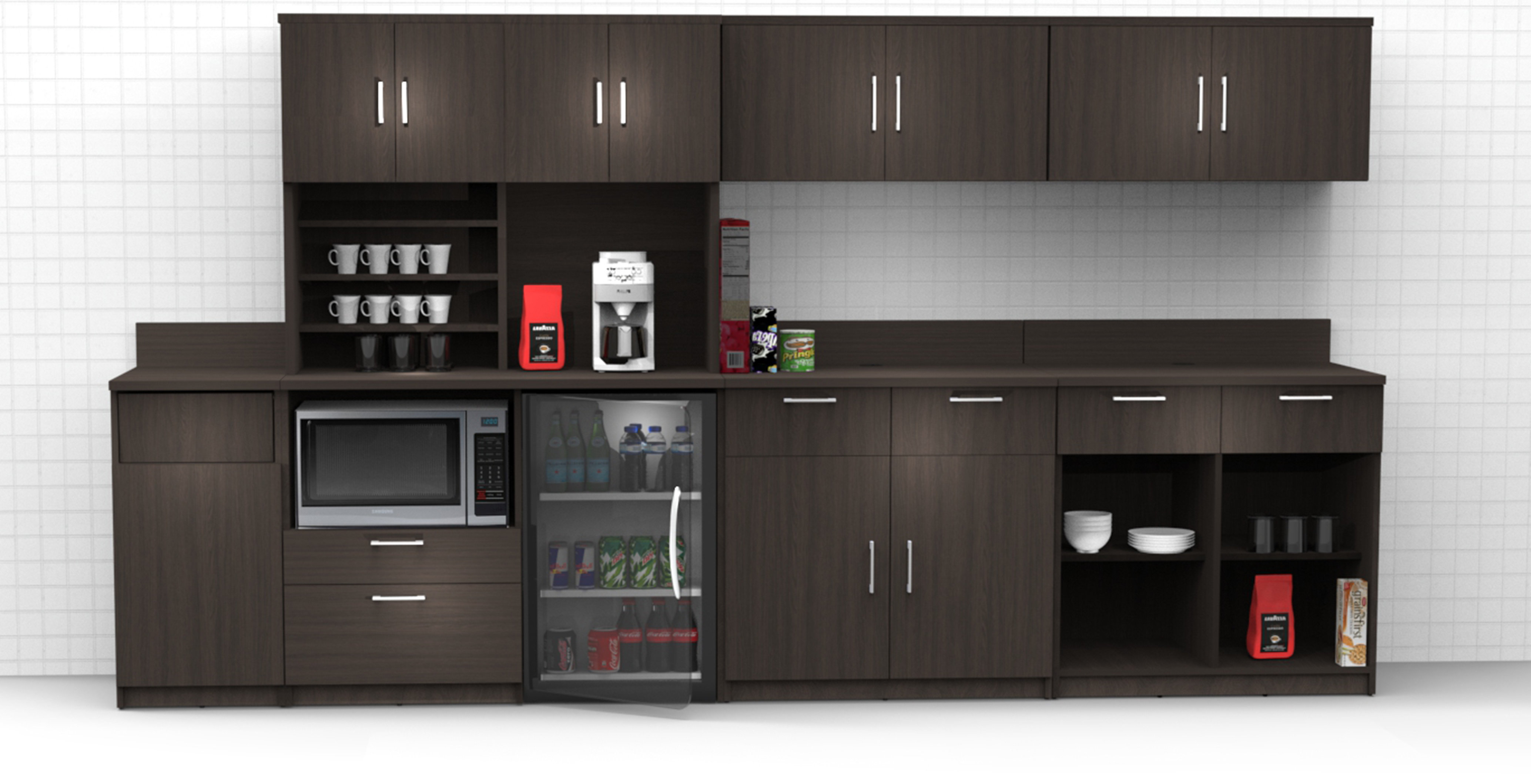 Breaktime Buffet Sideboard Kitchen Break Room Lunch Coffee Kitchenette ...