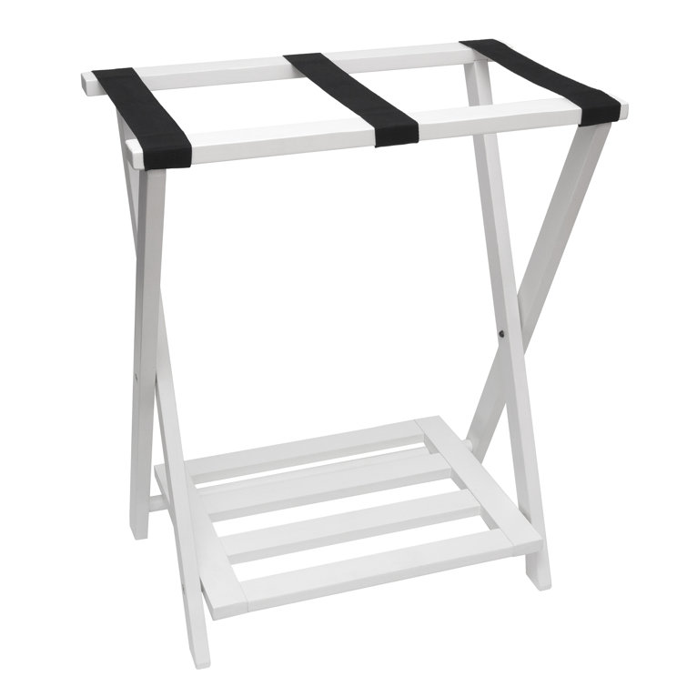 Lipper International Folding Wood Luggage Rack & Reviews | Wayfair
