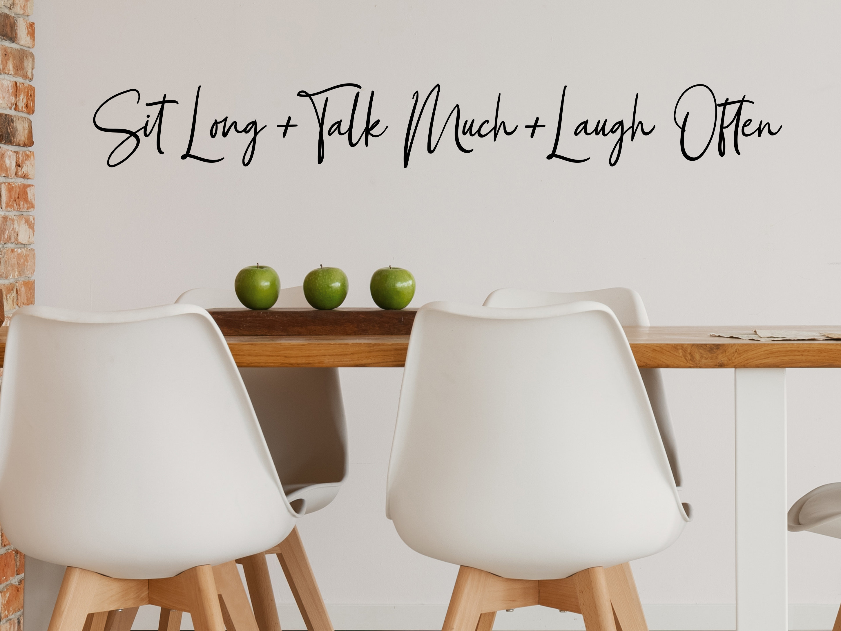 Story Of Home Decals Sit Long Talk Much Laugh Often Wall Decal | Wayfair