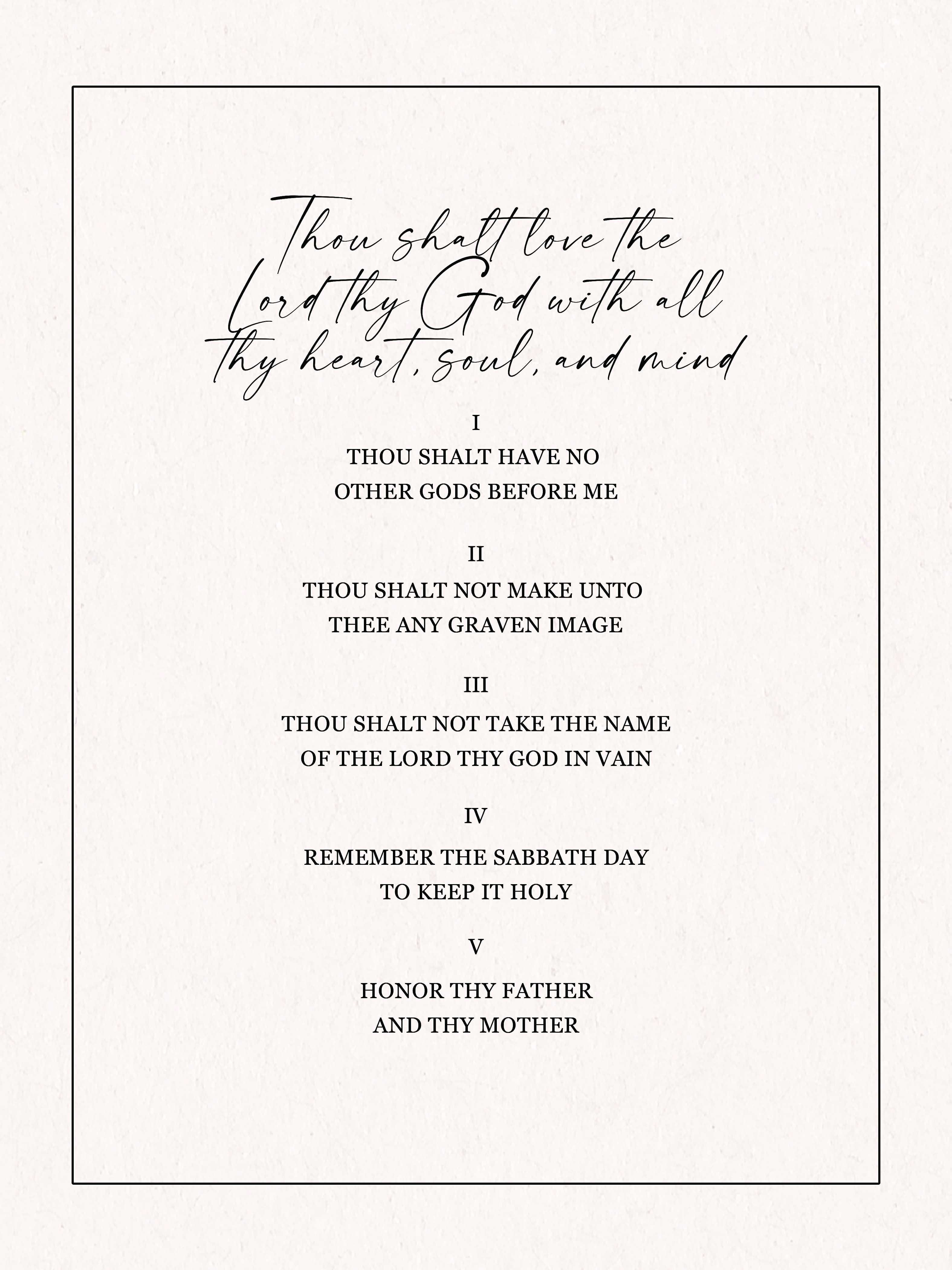 Trinx First Five Commandments - Wrapped Canvas Print | Wayfair