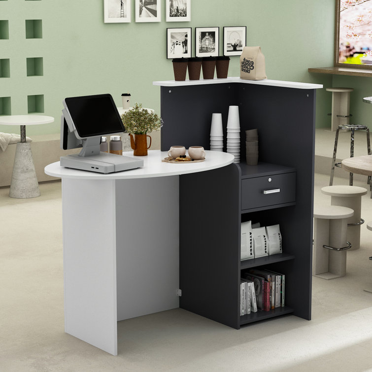 Latitude Run® Corner Reception Desk - Wayfair Canada