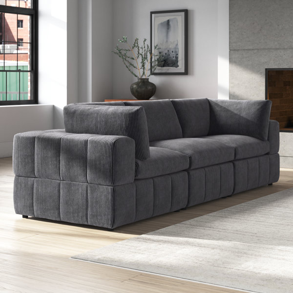 Wade Logan® Antwand 108.5'' Upholstered Sofa & Reviews | Wayfair
