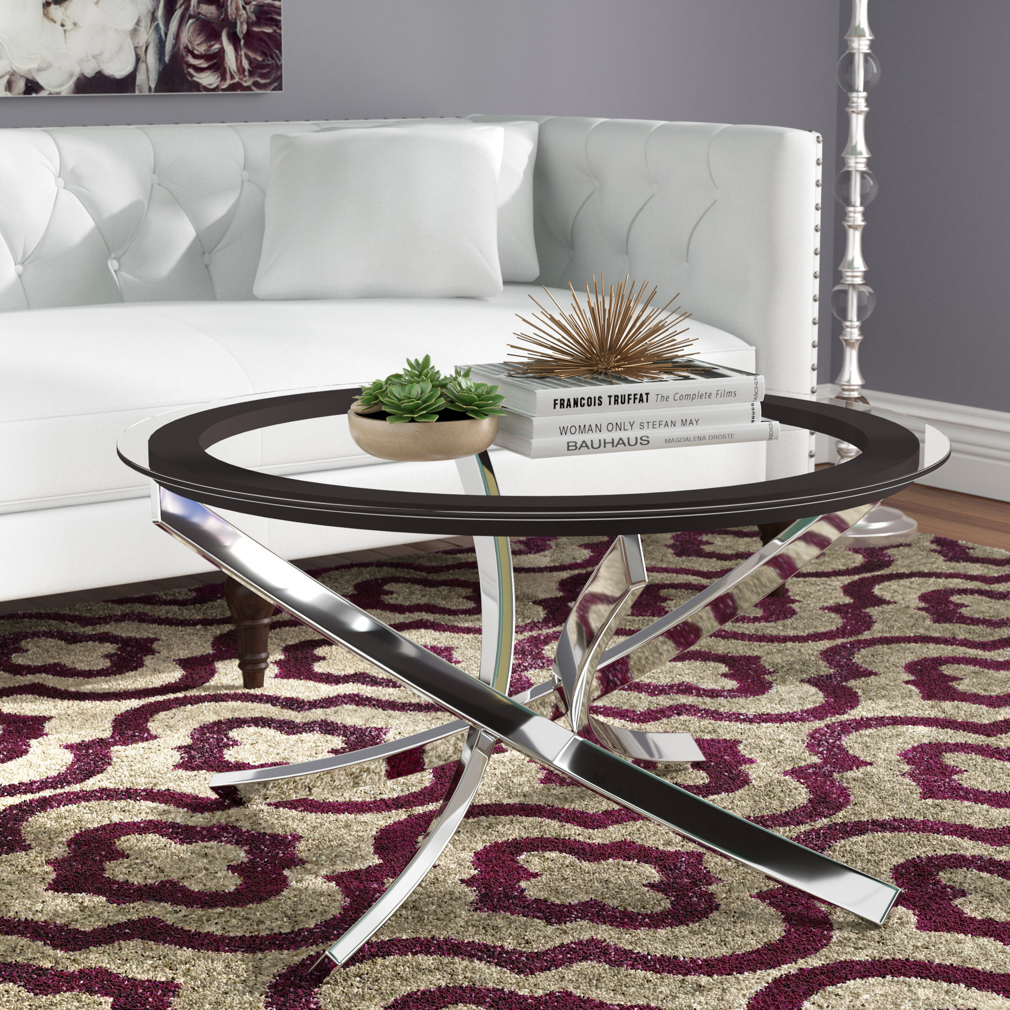 Wade Logan® Ehlert Cross Legs Coffee Table & Reviews | Wayfair