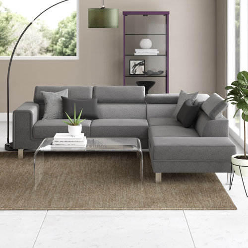 Orren Ellis Derya 101" Wide Corner Sectional & Reviews | Wayfair