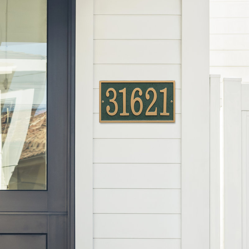 Whitehall Products Fast and Easy 1-Line Wall Number Plaque & Reviews ...