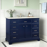 Wayfair | 48 Inch Blue Bathroom Vanities You'll Love in 2022