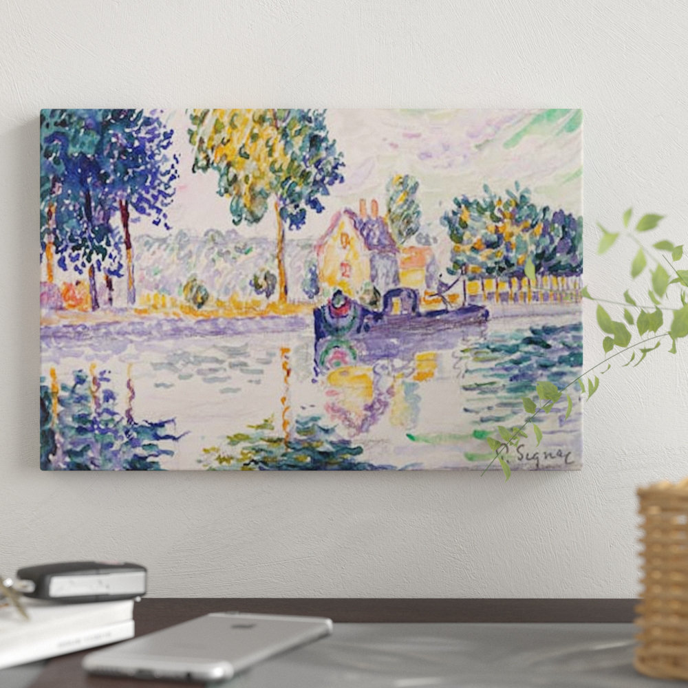 Vault W Artwork View Of The Seine, Samois by Paul Signac - Wrapped ...