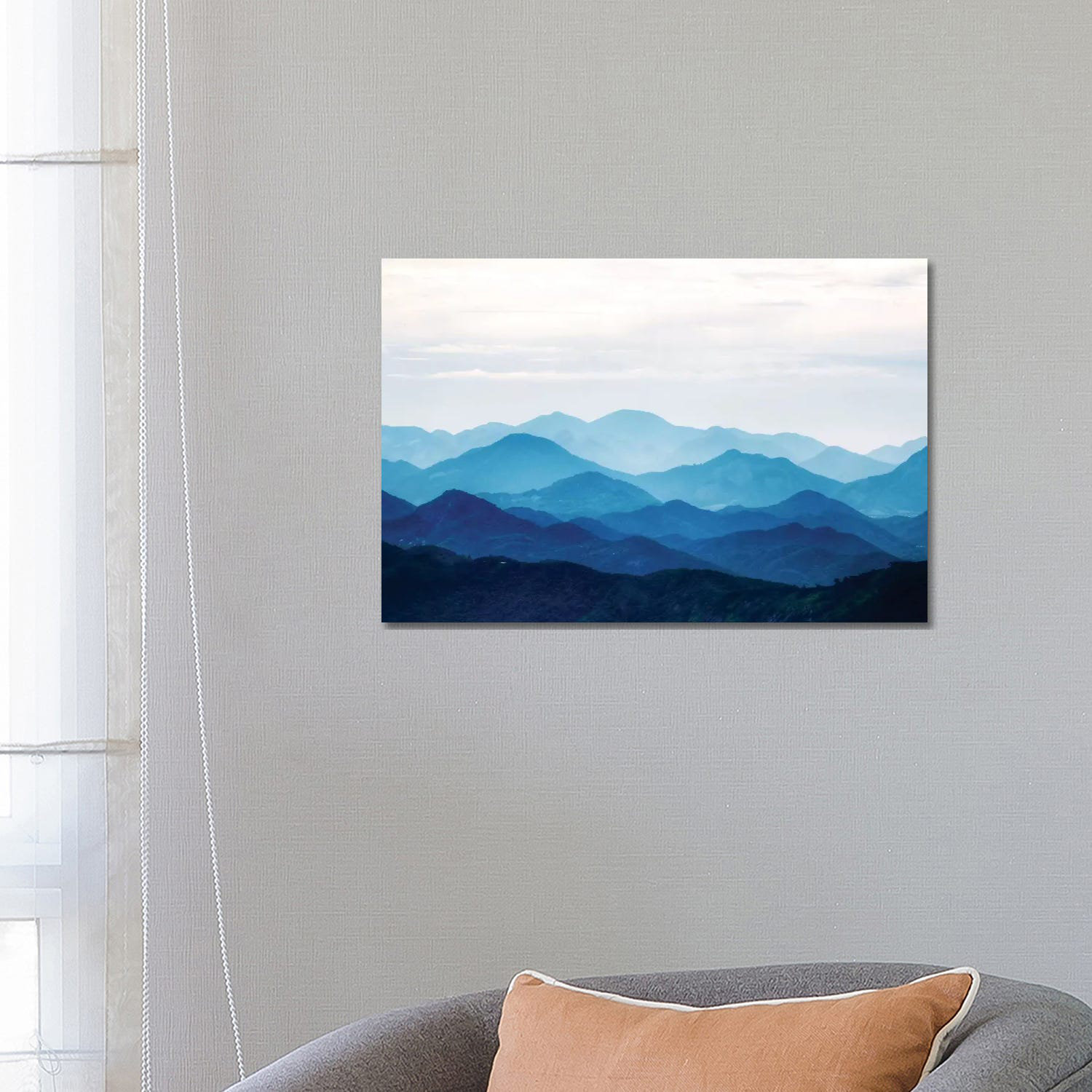 Millwood Pines Blue Mountains Print On Acrylic Glass | Wayfair