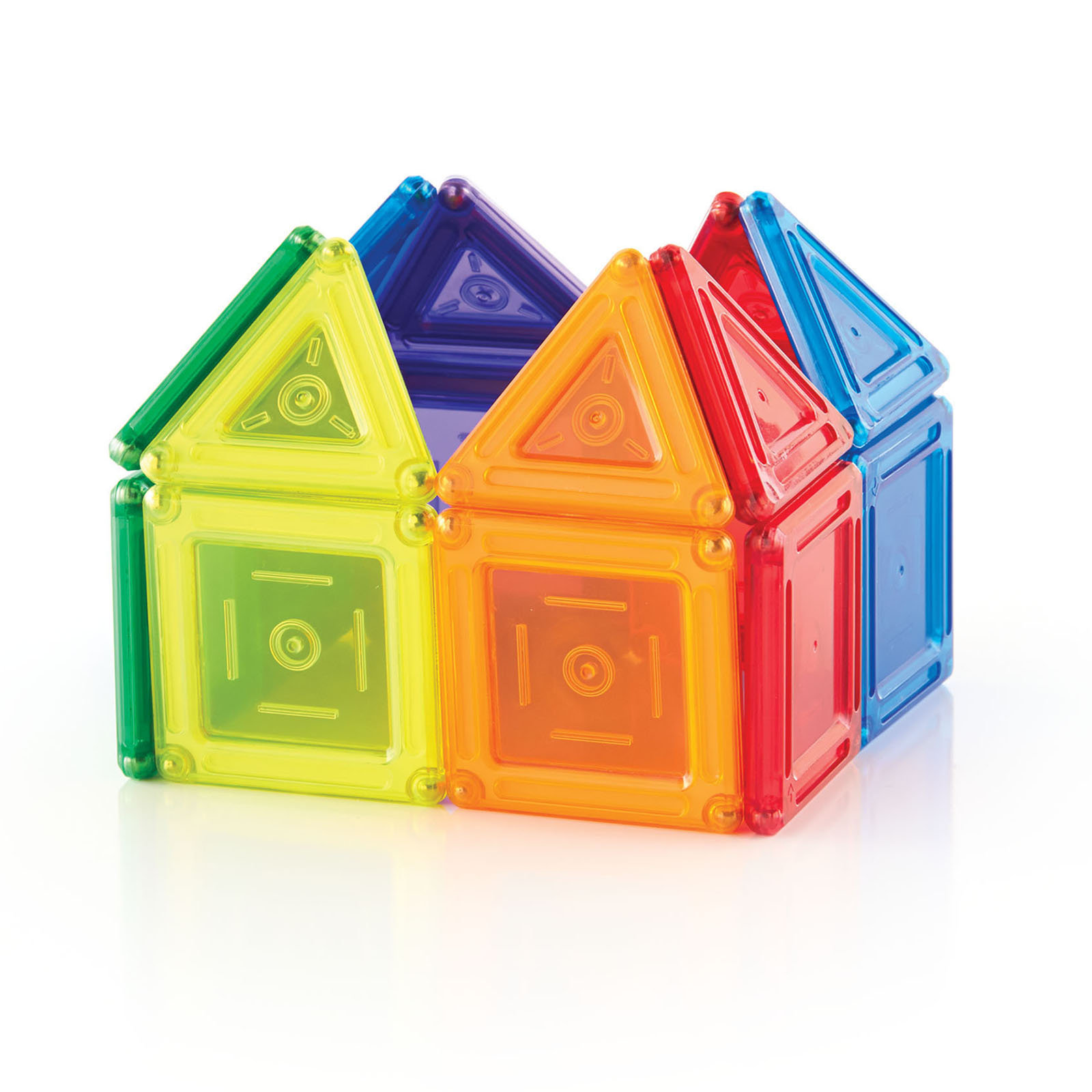 Guidecraft PowerClix Solids Magnetic Building Toy 24 Pieces | Wayfair