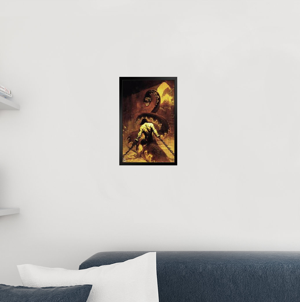 Trinx Chained By Frank Frazetta Wall Art Gothic Fantasy Decor Frank ...