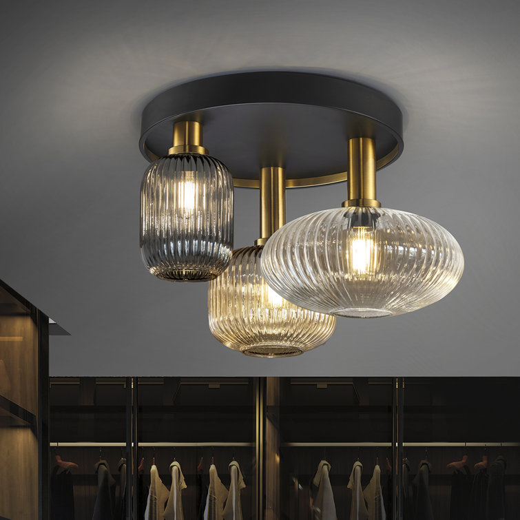 Canora Grey Alonza Crystal Semi Flush Mount | Wayfair.co.uk