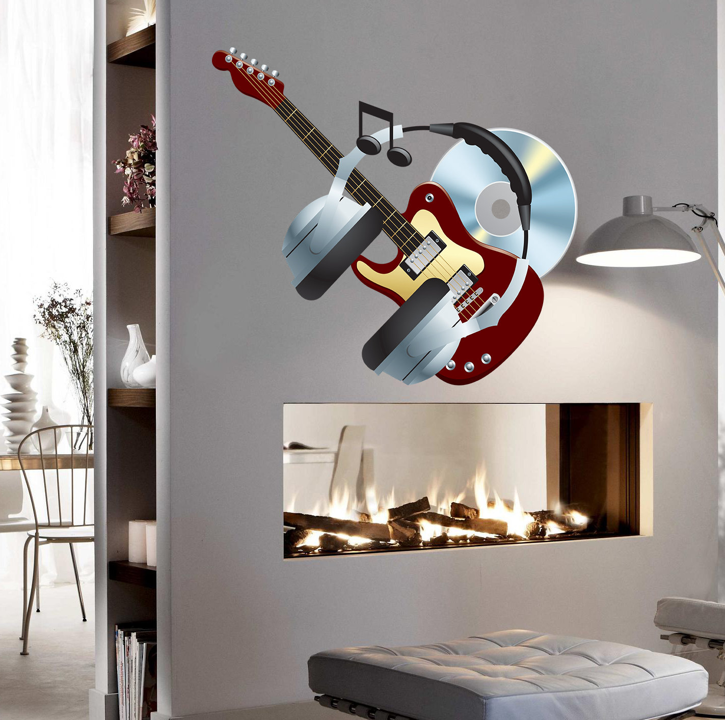 Trinx Music Theme Decal, Music Theme Sticker, Music Theme Decor | Wayfair