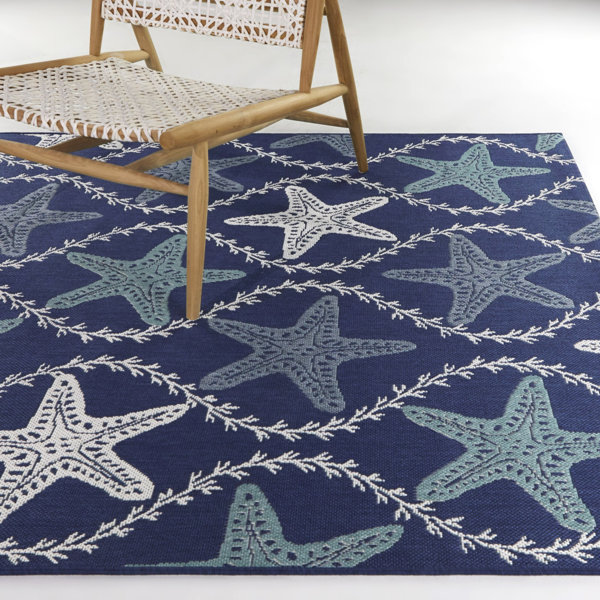 Balta Dark Blue Indoor/Outdoor Rug | Wayfair