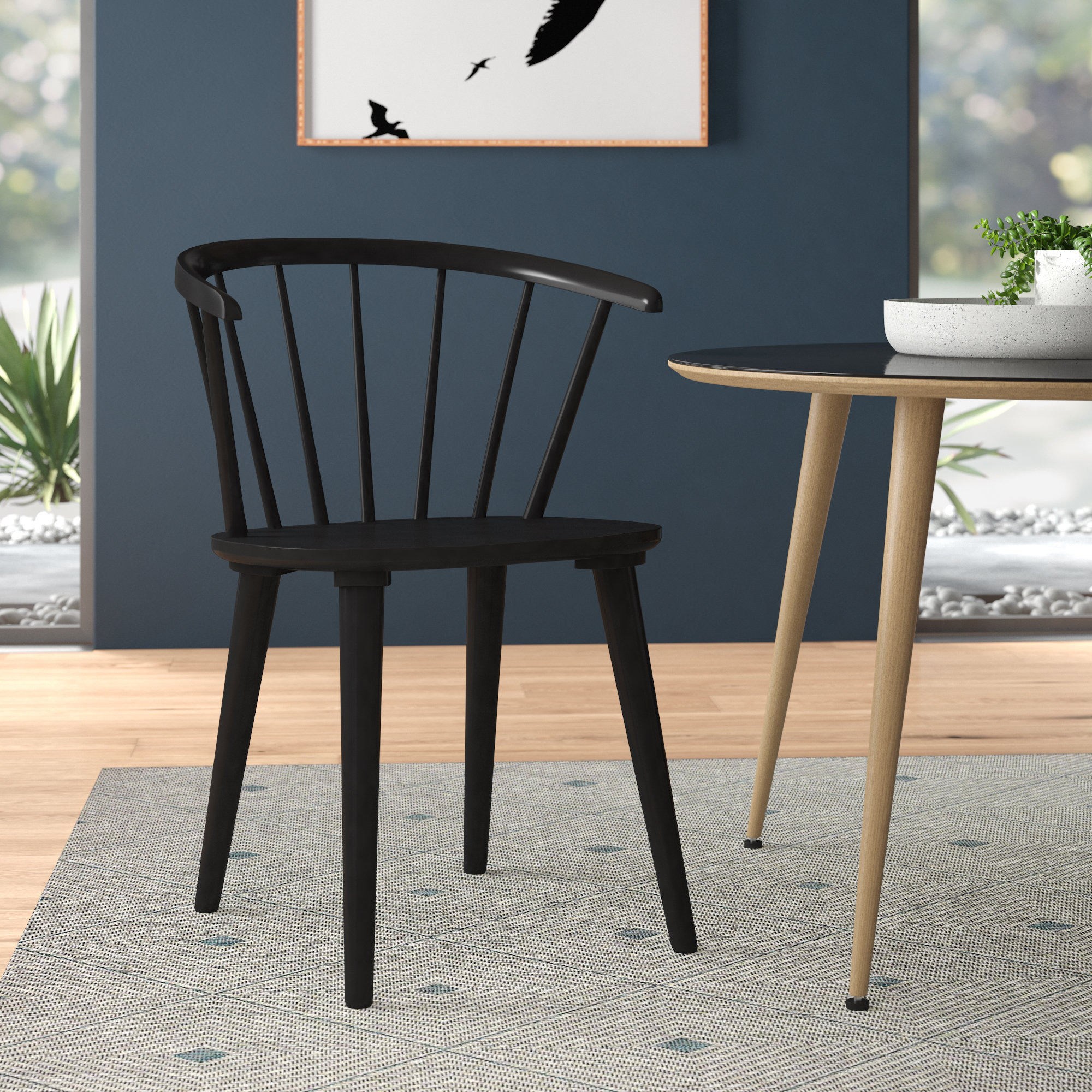 George Oliver Demi-Lee Solid Wood Windsor Back Side Chair & Reviews ...