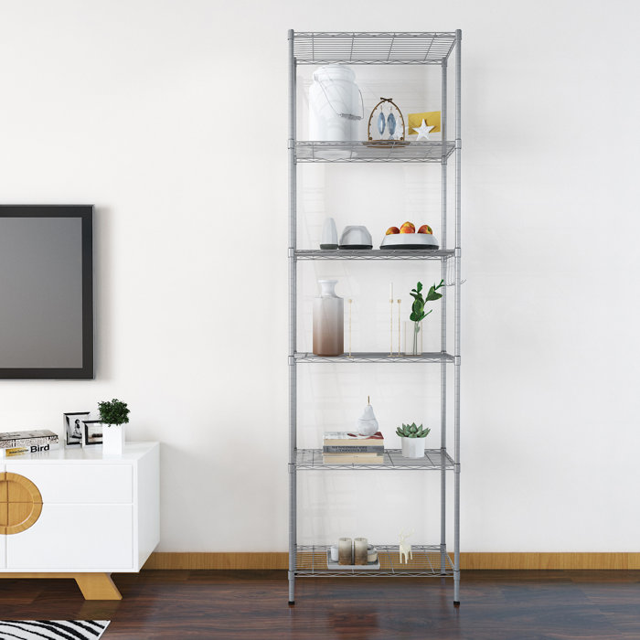 Rebrilliant Marston 62.99" H x 21.26" W x 11.42" D Shelving Storage ...