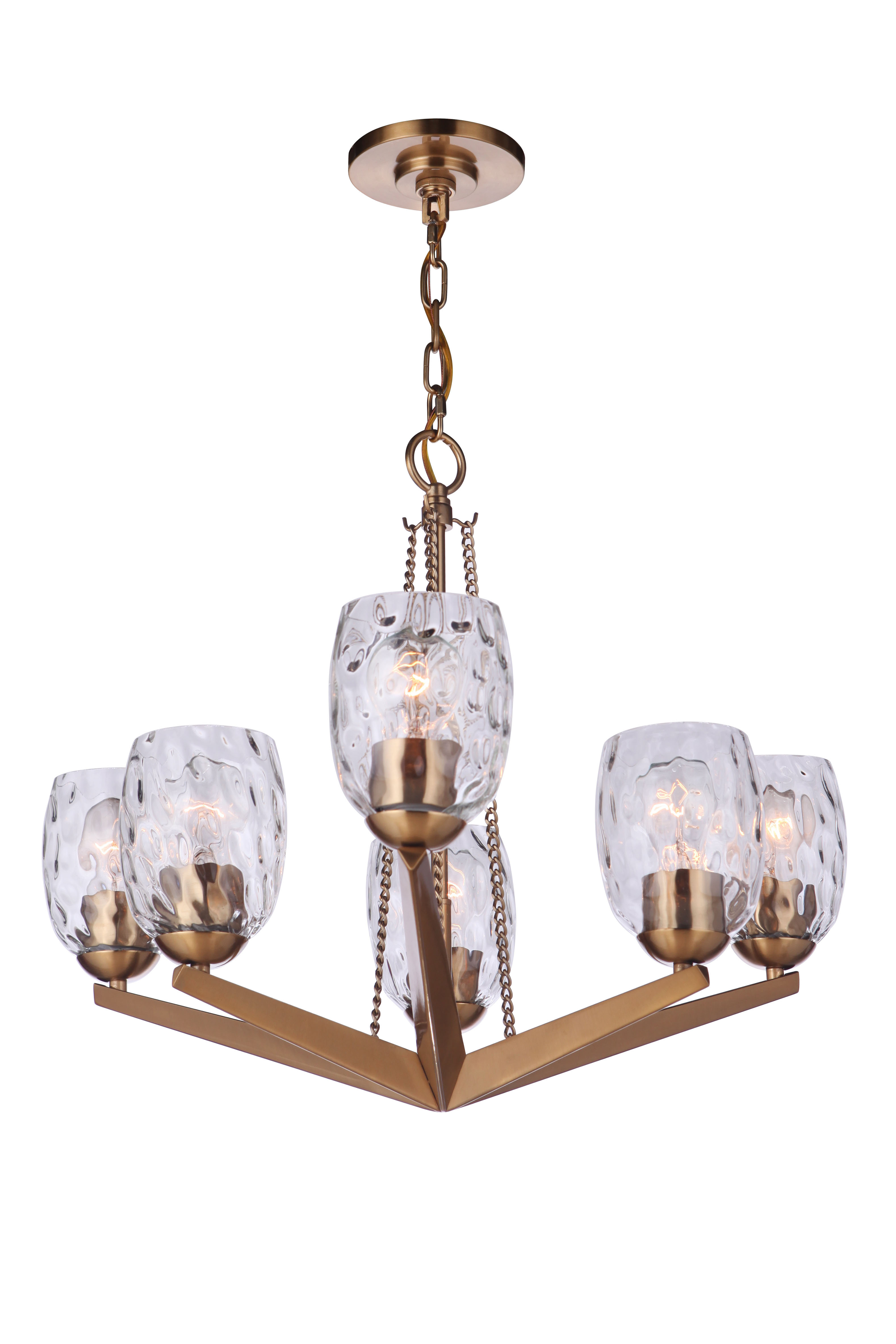 Mercer41 James-Rance 6 - Light Geometric Chandelier | Wayfair