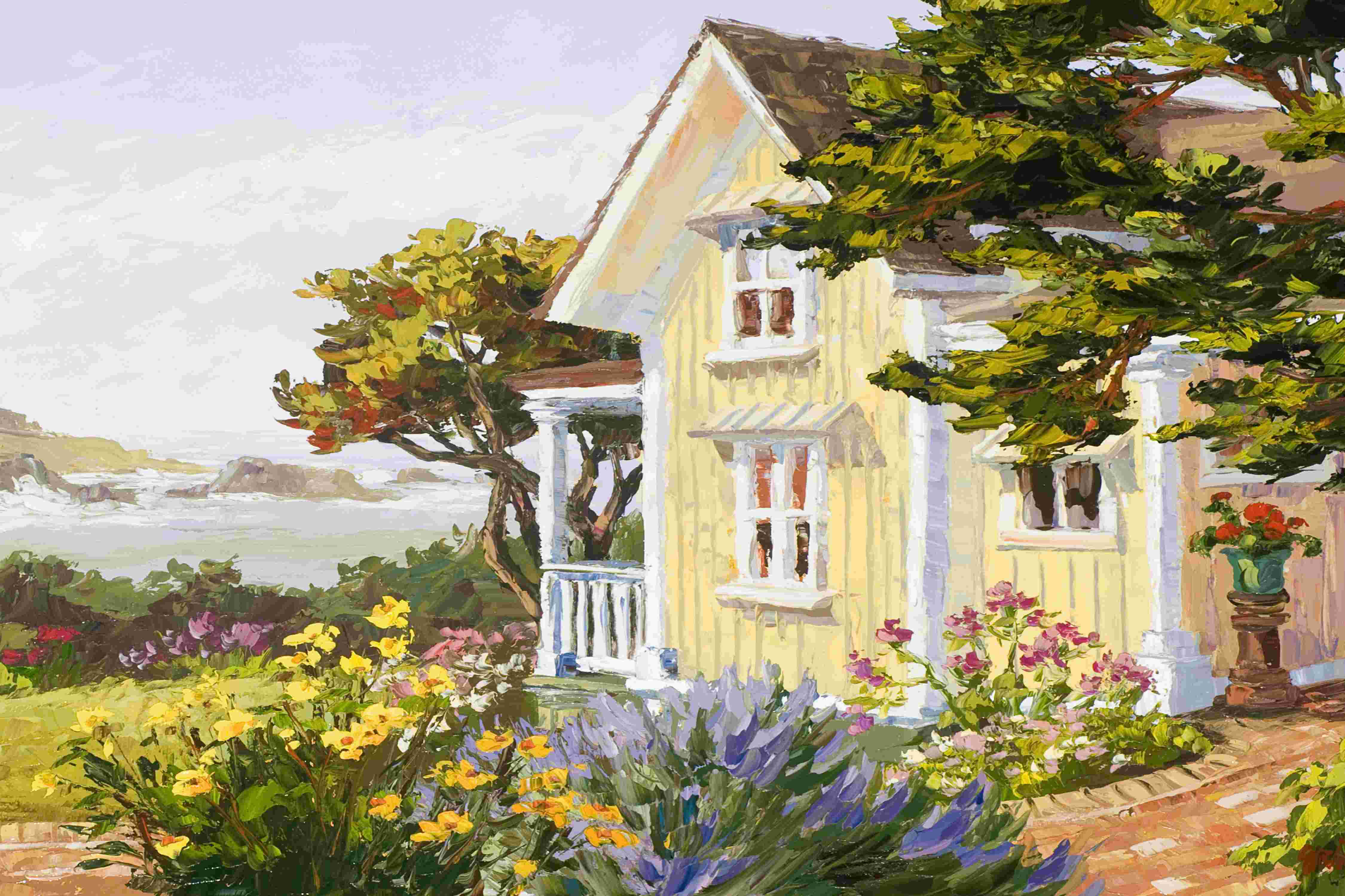 Red Barrel Studio® Victorian Seaside Haven by Erin Dertner - Wrapped ...