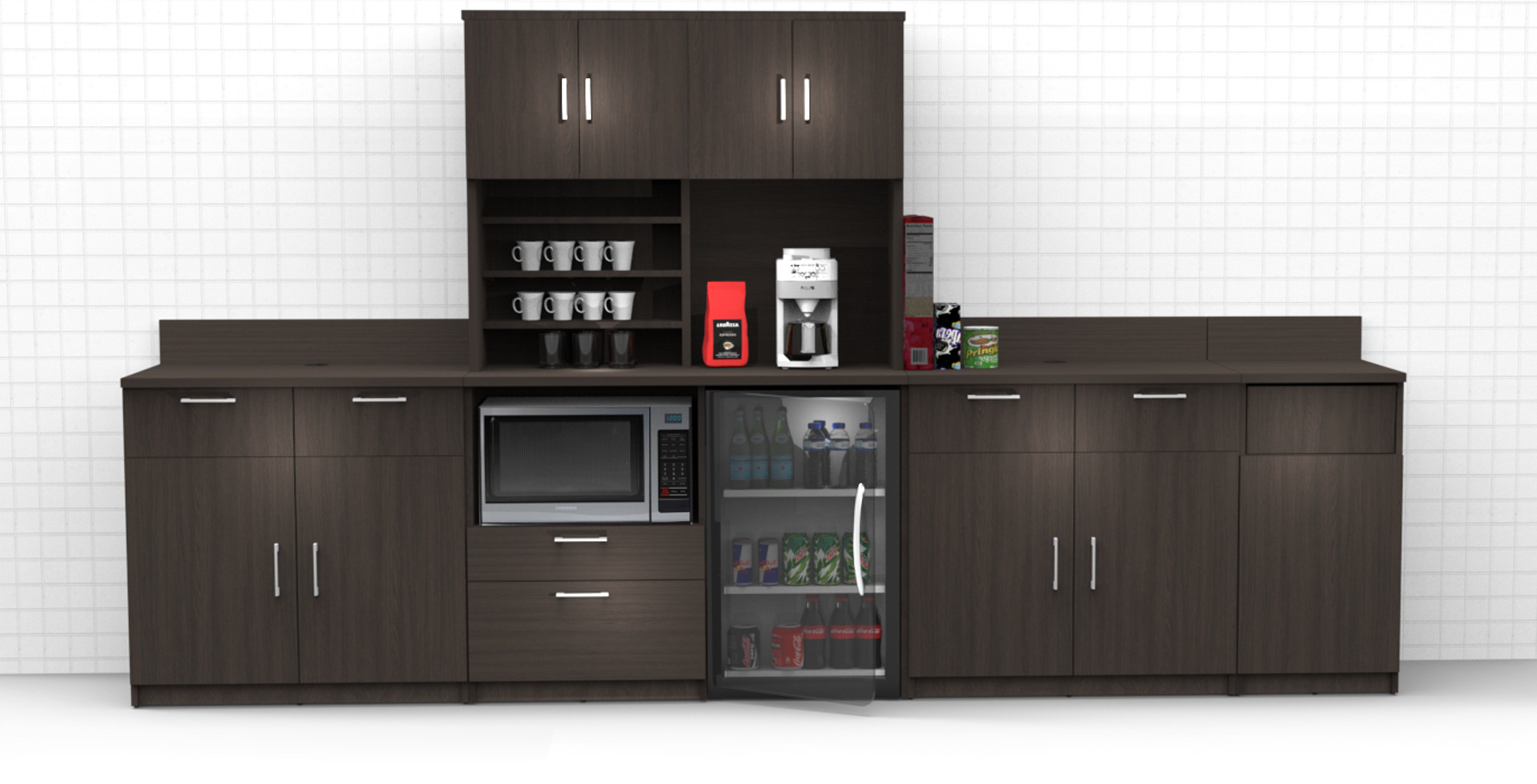 Breaktime Buffet Sideboard Kitchen Break Room Lunch Coffee Kitchenette ...