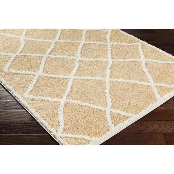 Mercury Row® Waylon Performance Yellow/White Rug | Wayfair