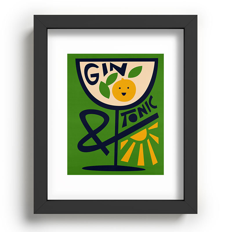 Trinx Gin Tonic - Picture Frame Print | Wayfair