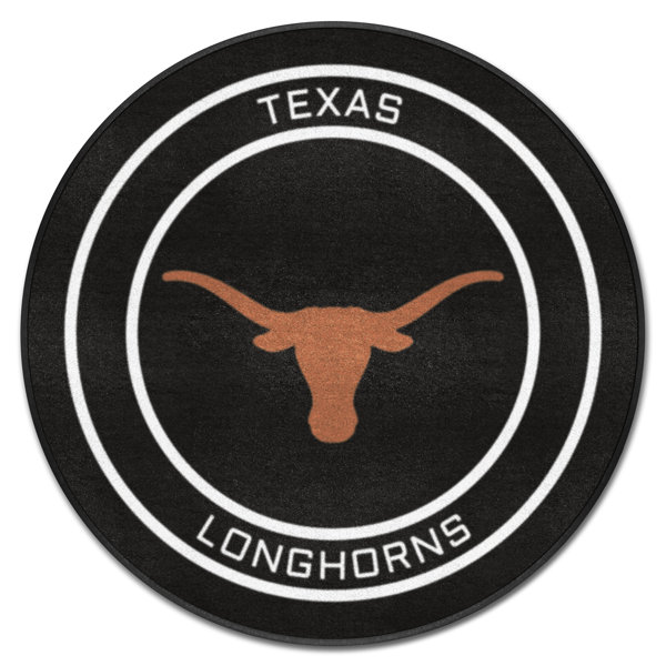 FANMATS Texas_Texas Hockey Puck Rug - 27In. Diameter | Wayfair