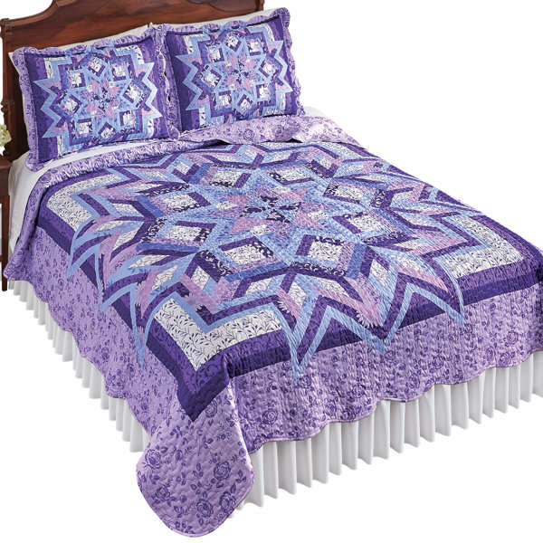 Dark-purple-quilt | Wayfair