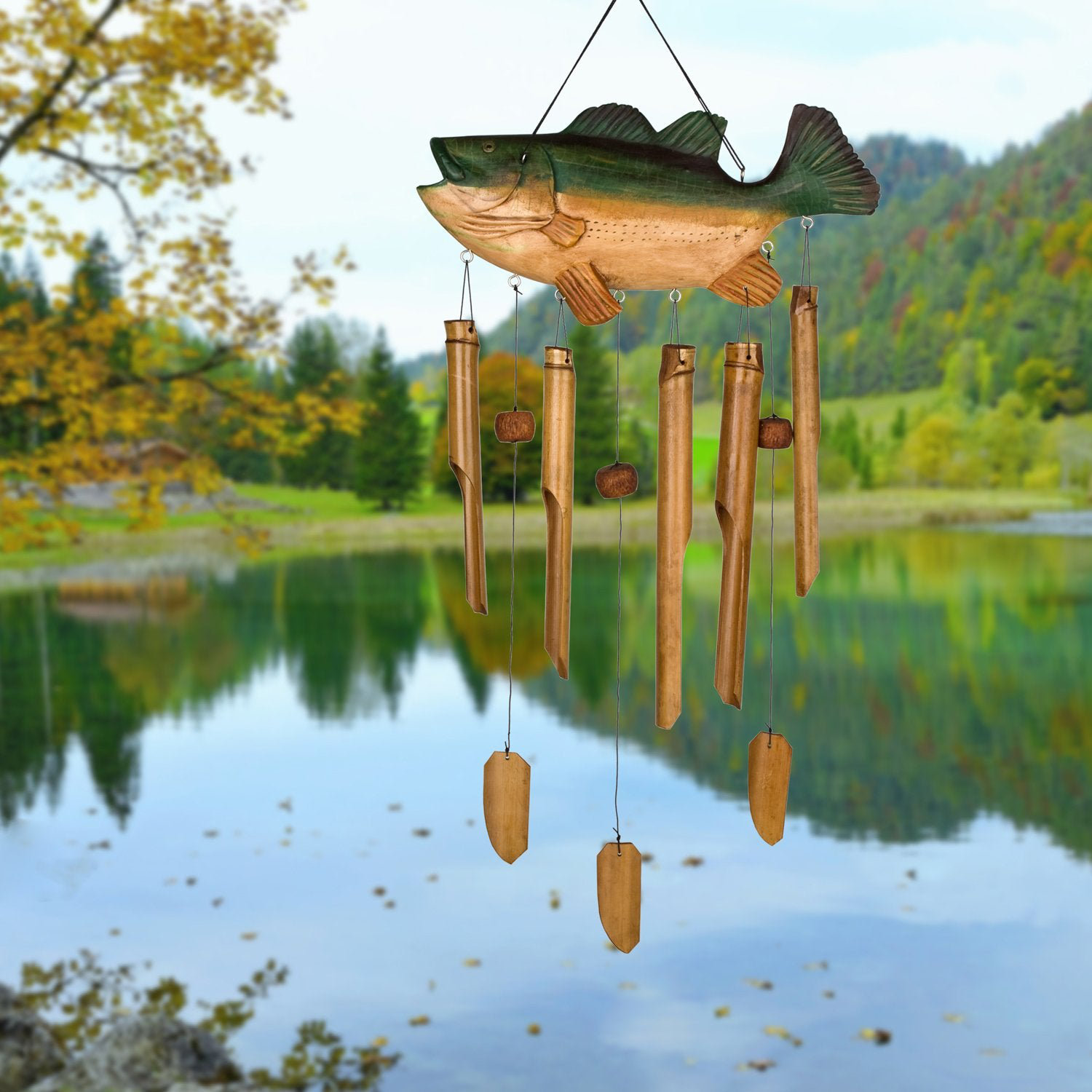 Woodstock Chimes Bass Fish Bamboo Wind Chime & Reviews | Wayfair