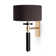 Canora Grey Alexous 1 Light Armed Black Crystal Gold Sconce | Wayfair.co.uk