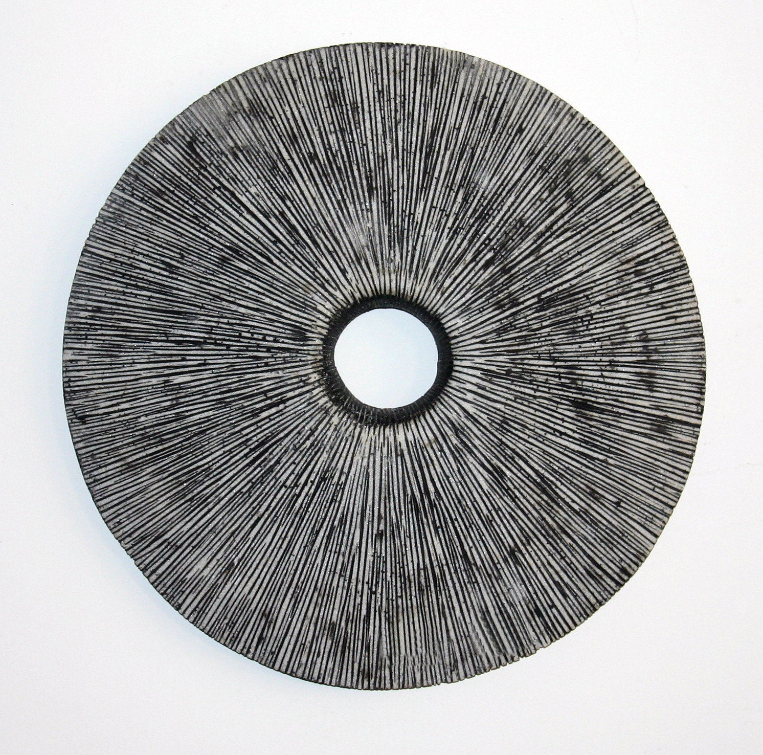 Screen Gems Sandstone Ribbed Round Wall Décor Piece | Wayfair