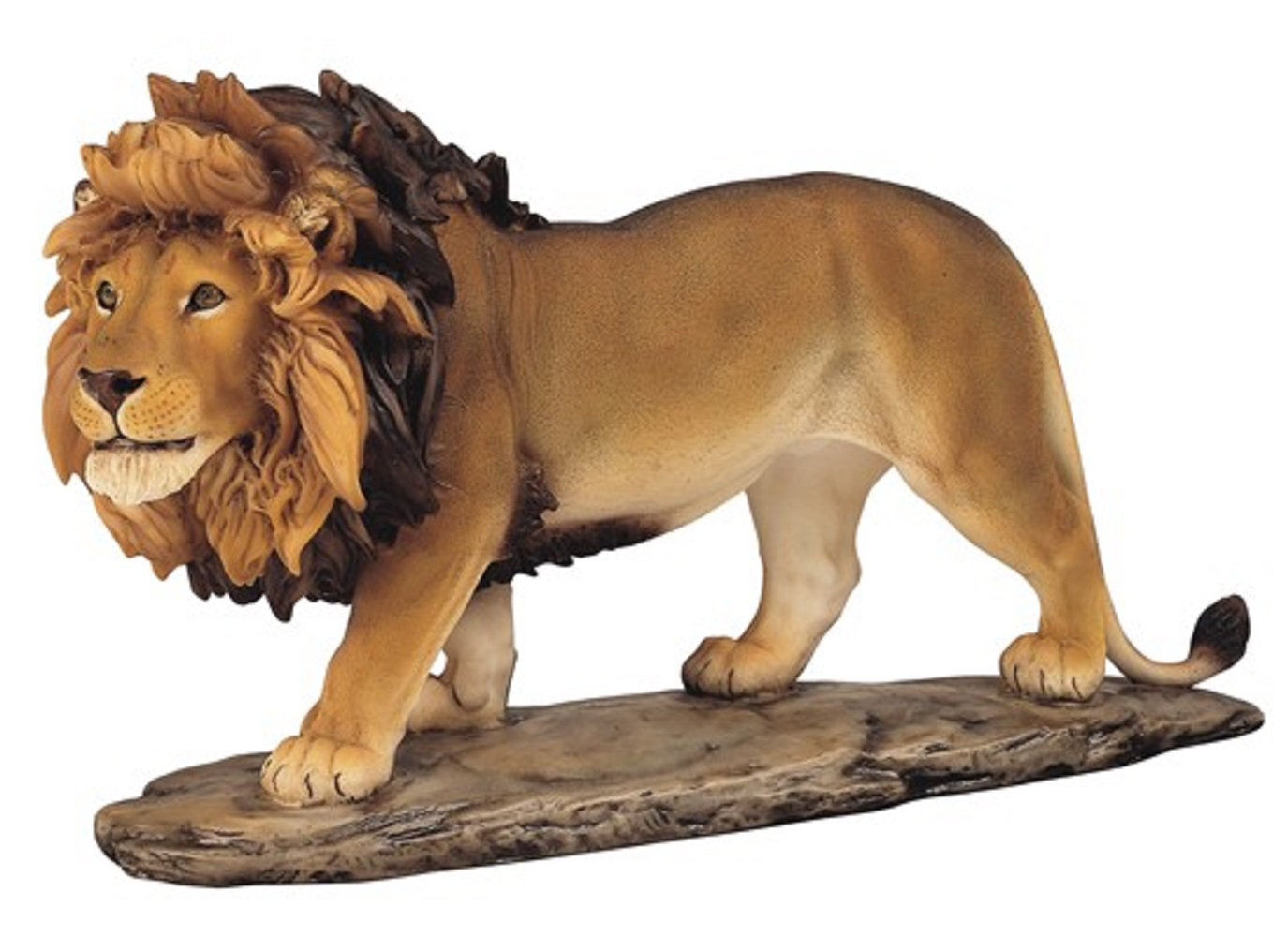 Trinx Thomas Realistic Lifelike Lion Walking Figurine | Wayfair